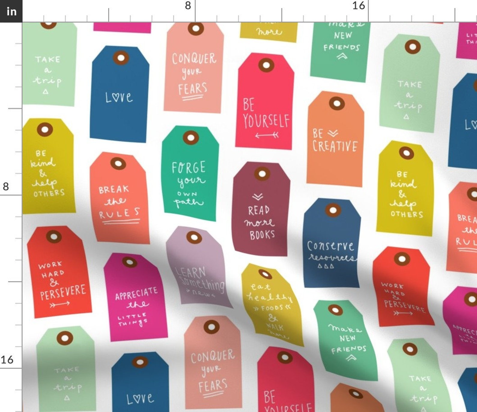 New Years Resolution Fabric Resolution Tags by Endemic - Etsy