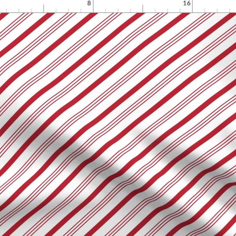 Candy Cane Fabric - Etsy