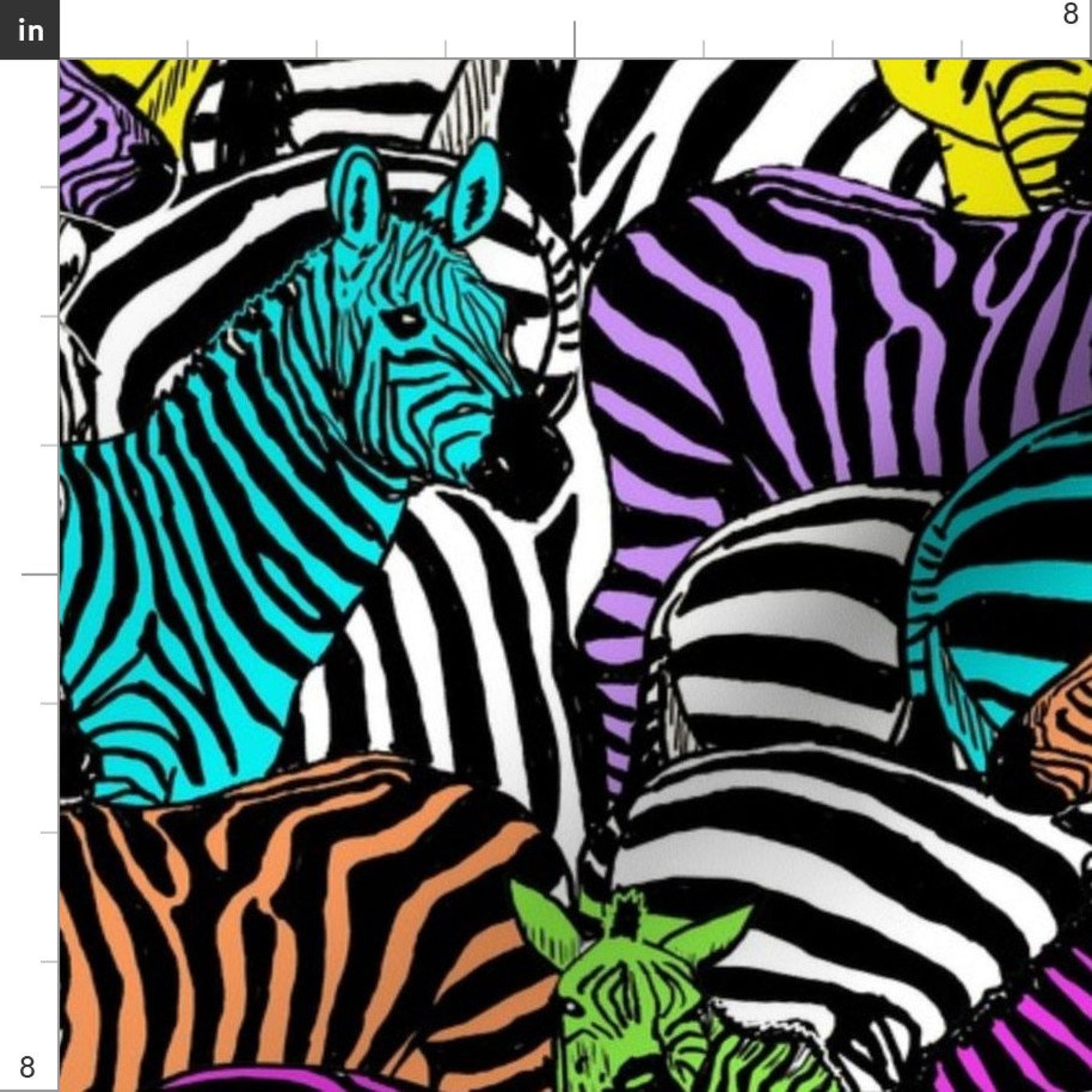 Colorful Zebra Pattern Animal Fabric Highlighters by Leroyj - Etsy