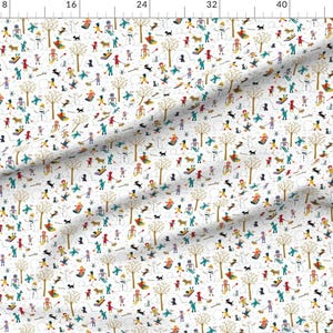 Snow Day Fabric Fun at the Park on A Snow Day by Heleen Vd Thillart ...