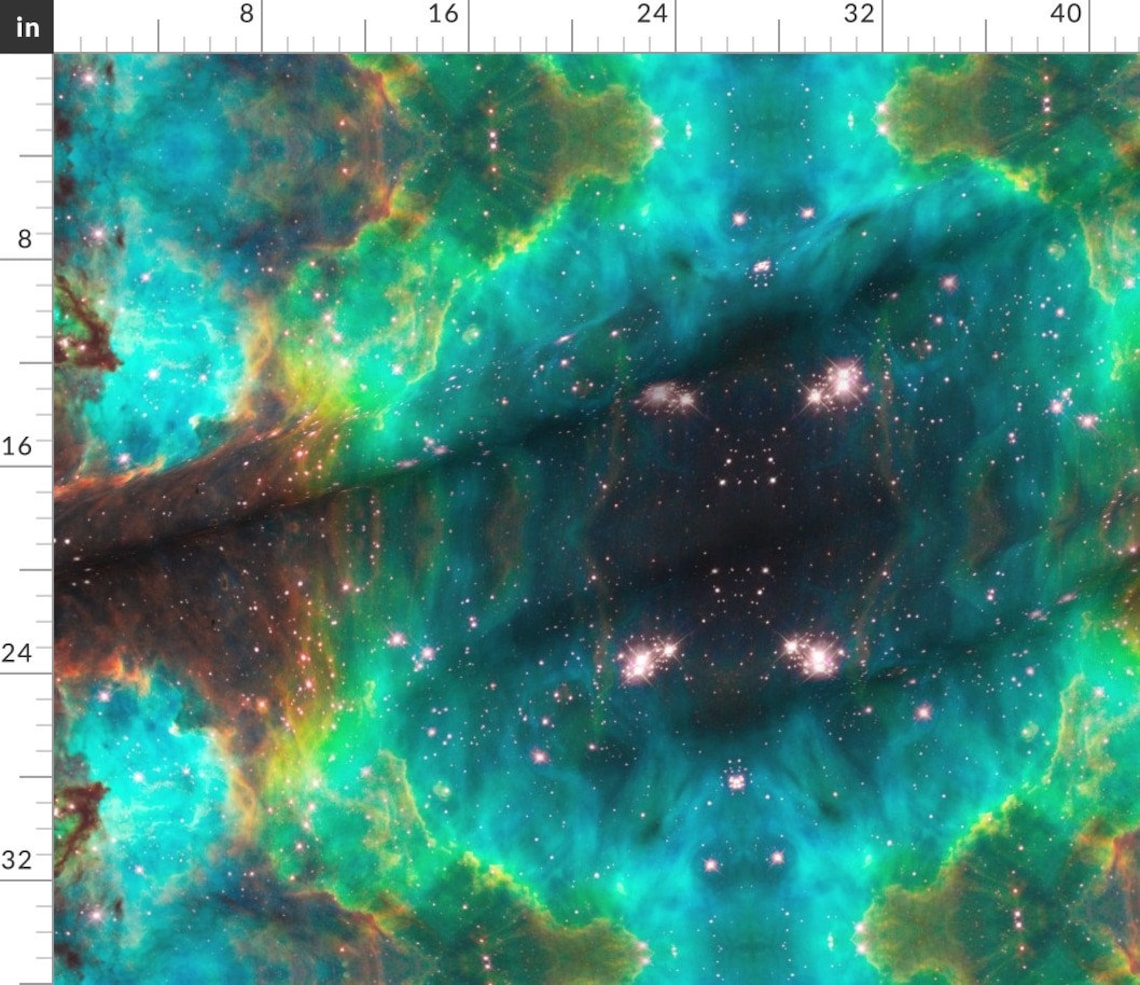 Nebula Fabric Neb2 by Lemonadefish Nebula Space Celestial - Etsy