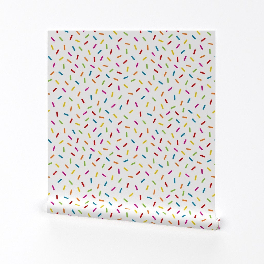 Ice Cream Wallpaper Sprinkles Vanilla by Modgeek White Colorful Rainbow ...