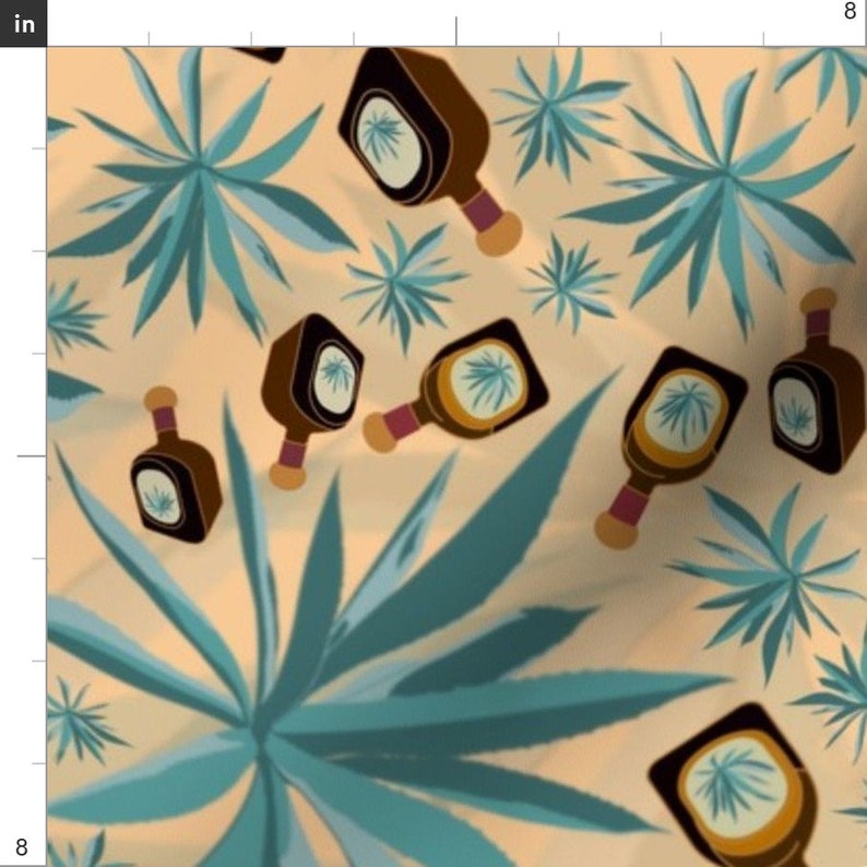 Southwestern Agave Plant Fabric Agave Tequila by - Etsy