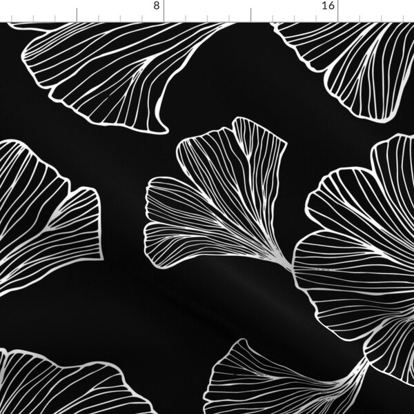 Ginkgo Leaf Fabric - Etsy