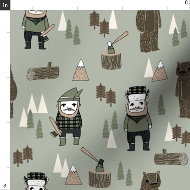 Lumberjack Fabric Lumberjack Fabric by Andrea Lauren by - Etsy