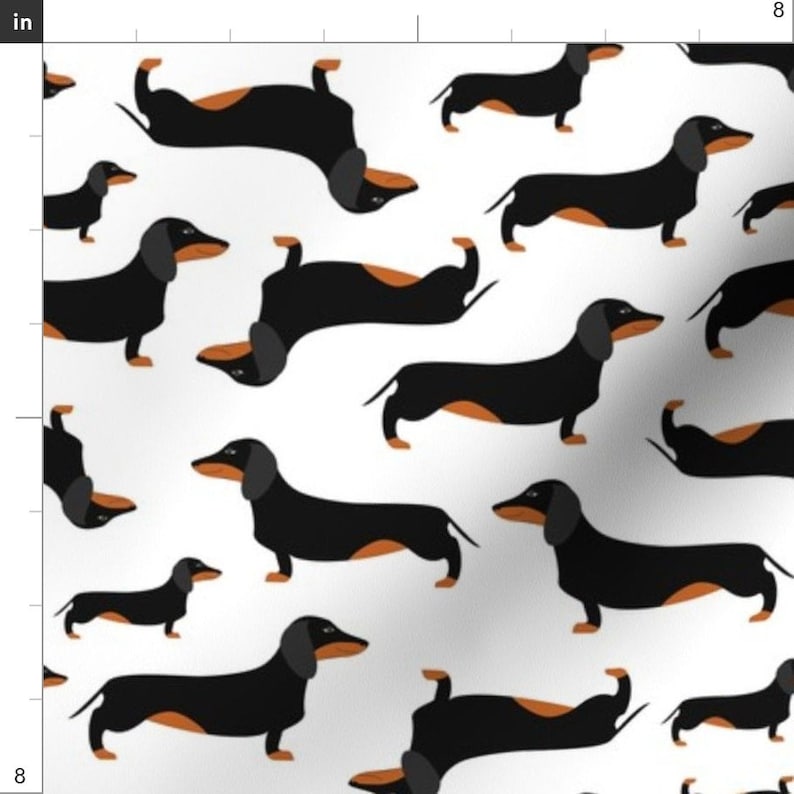 Brown and Black Weiner Dog Fabric Dachshund By Dariara Pet | Etsy