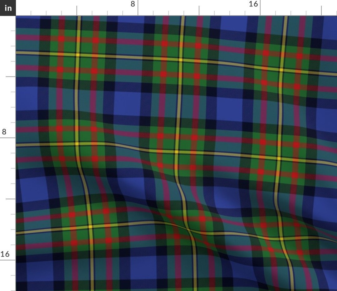 Maclaren Tartan Plaid Fabric Maclaren Tartan by Weavingmajor - Etsy