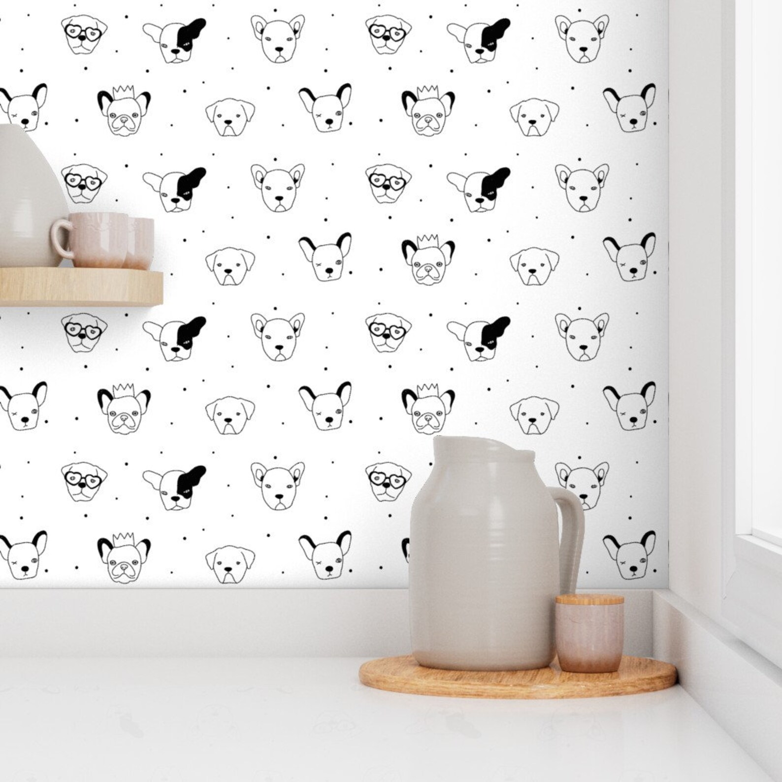 French Bulldog Dog Wallpaper Frenchies by Ireneflorentina - Etsy