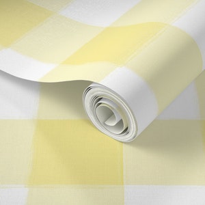 Buffalo Check Wallpaper Yellow Buffalo Check Gingham by - Etsy