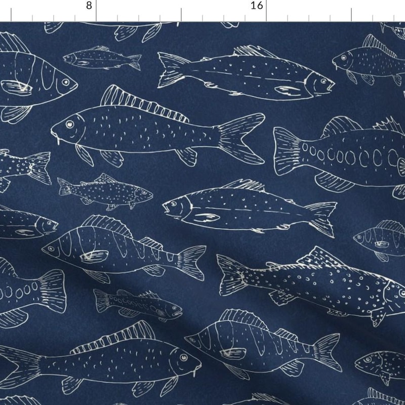 Fish Fabric - Etsy
