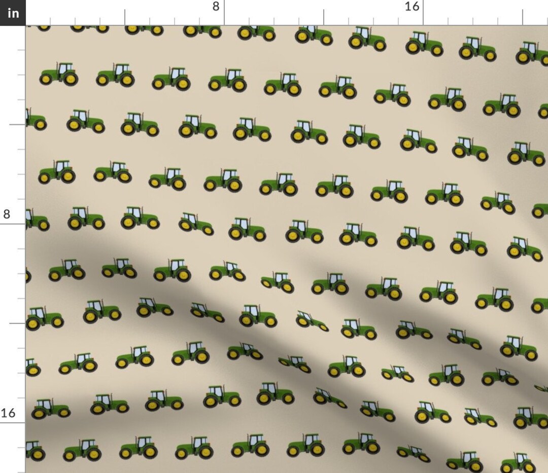 Tractor Fabric Tractor Farm Nursery Pattern With Tractors - Etsy