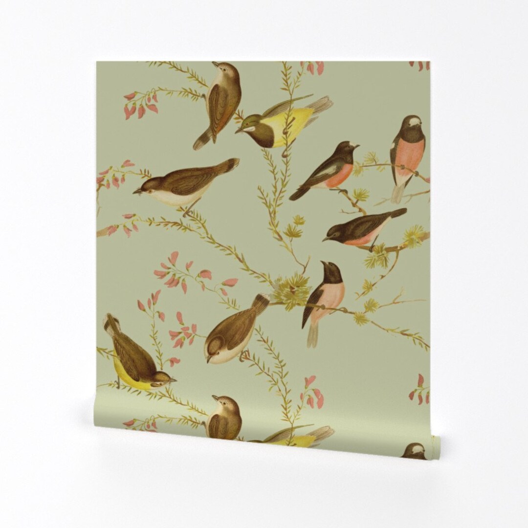 Australia Wallpaper Birds Sylvan by Peacoquettedesigns Australia Custom ...