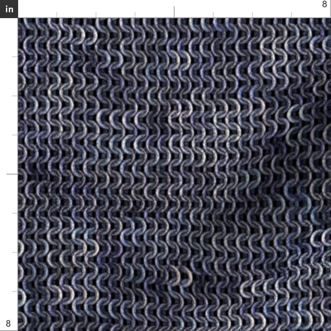 Medieval Fabric Faux Chainmail Silver / Steel by Bonnie - Etsy