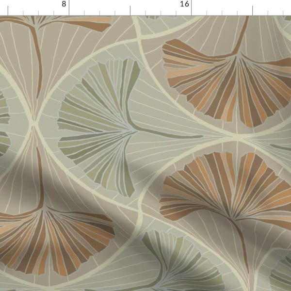 Ginkgo Leaf Fabric - Etsy