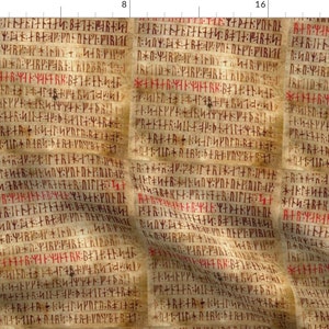 Rune Fabric Codex Runicus Orginal by Odinist Rune Lettering Parchment ...