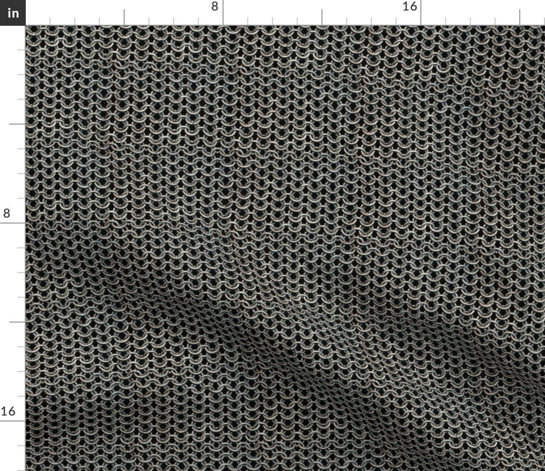 Grey Fabric Chainmail Design by Arthos Medieval Costume Metal Popular ...