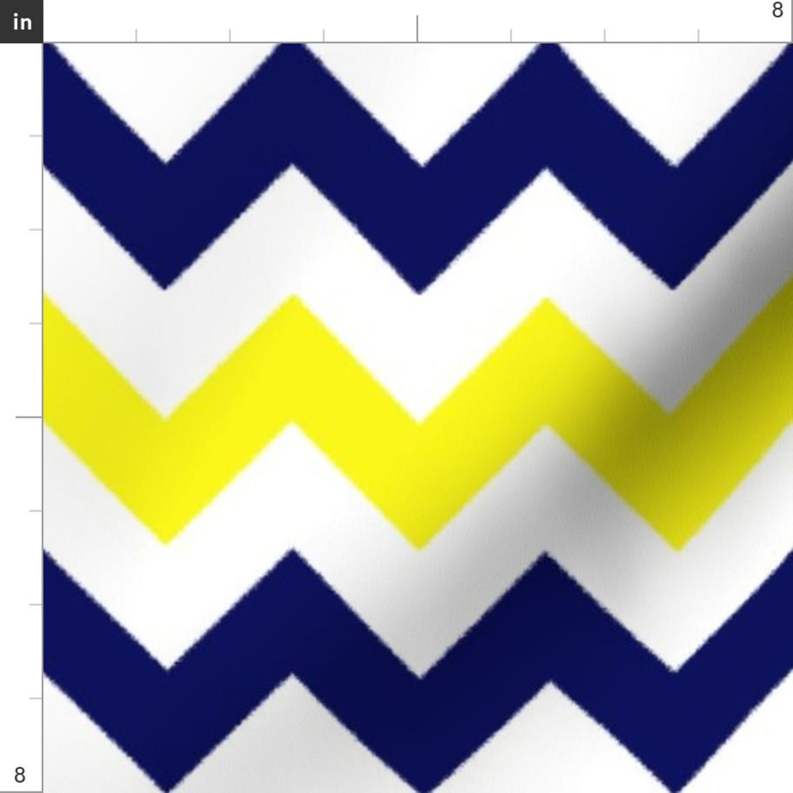 Chevron Fabric - Yellow and Blue Chevron Stripes by Jessdesigned ...