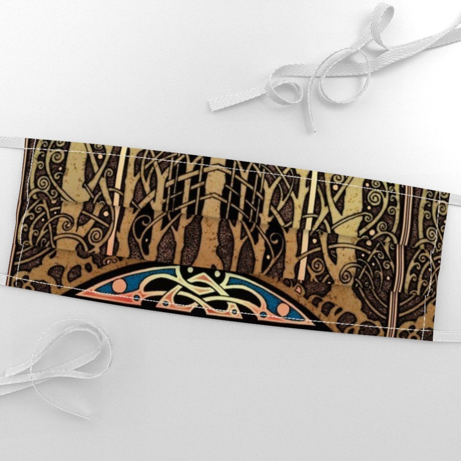Celtic Knotwork Fabric Tanglewood Celtic Tree Design by - Etsy