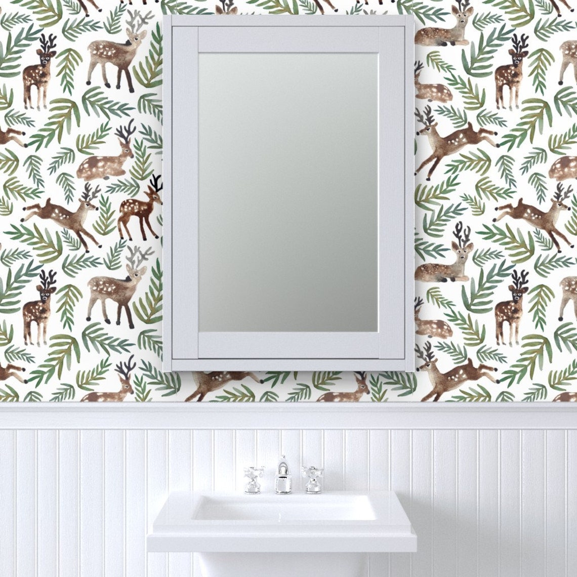 Deer Wallpaper Loved Dearly Large By Shelbyallison Deer | Etsy