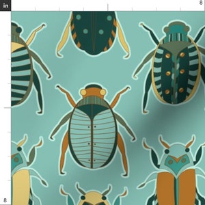 Entomology Fabric Scarab Beetles by Jannasalak Entomology Bugs Beetles ...