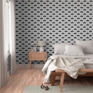 Distressed Wallpaper Distressed Buffalo by Littlearrowdesign Gray ...