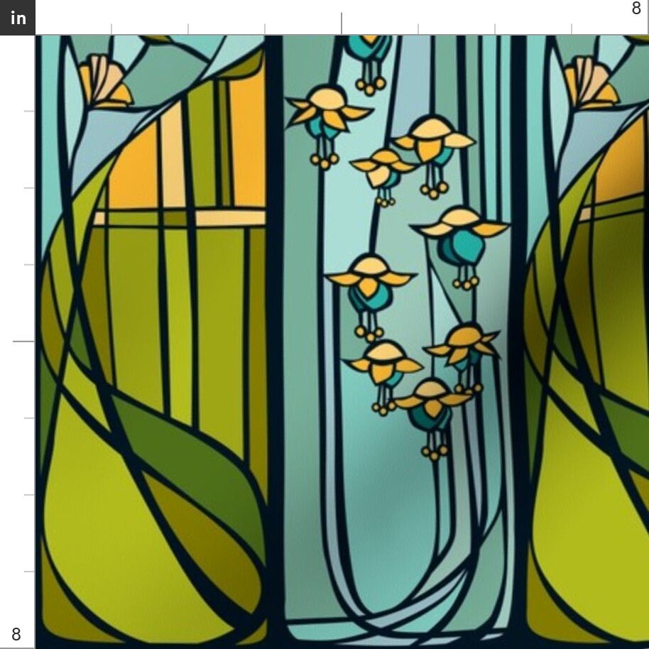 Window Fabric Stained Glass Windows By Ceciliamok Window | Etsy