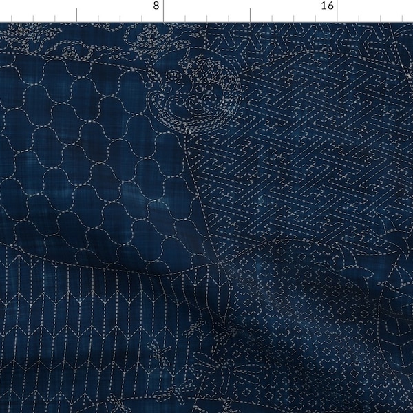 Sashiko Fabric - Etsy