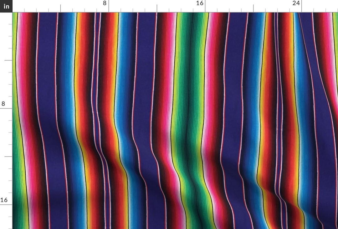 Serape Fabric - Mexico City Serape by Tina Salazar Designs - Bright ...