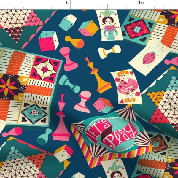 Board Game Fabric - Etsy