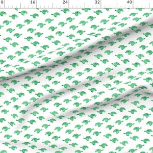 Turtles Fabric - Sea Turtles in Green by Littlearrowdesign - Watercolor ...