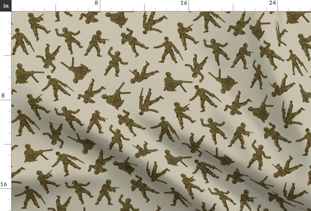 Military Men Fabric - Plastic Army Men by Cjldesigns - Abstract Toy ...