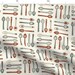 Mod Spoons Fabric - Spoons - Cream by Fernlesliestudio - Spoons Mid ...