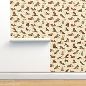 Whimsical Dogs Wallpaper Dirt Digging Dog by Fromestus - Etsy