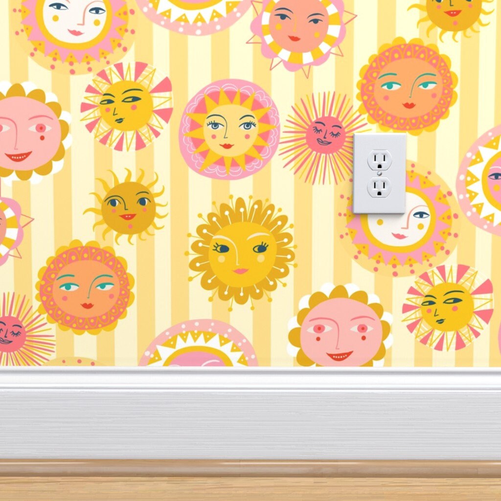 Sunny Days Wallpaper Everyday Sunshine by Miraparadies - Etsy
