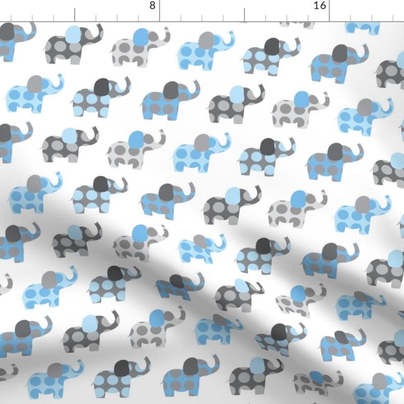 Blue Gray Elephant - Etsy