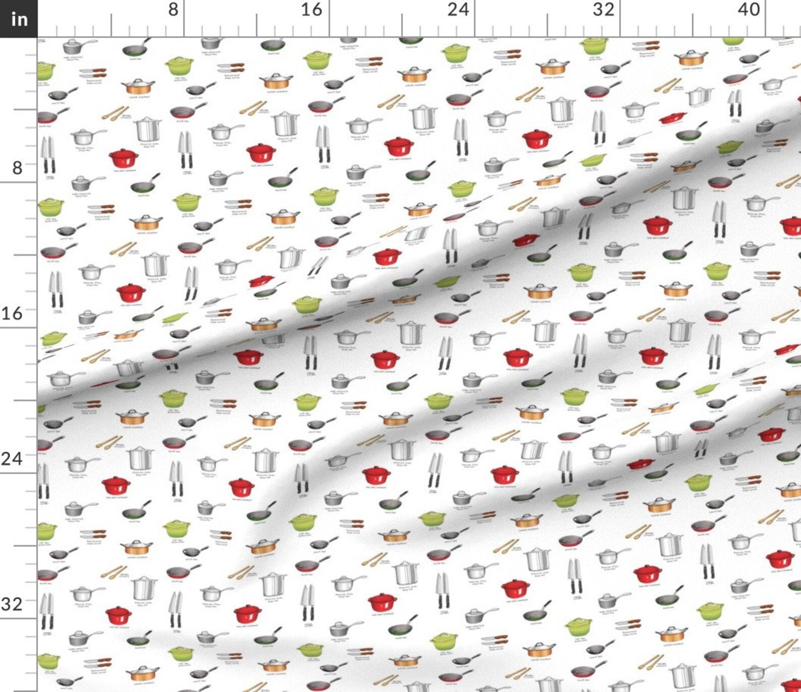 Cookware Fabric Get Cookin' by Pattysloniger Cookware - Etsy