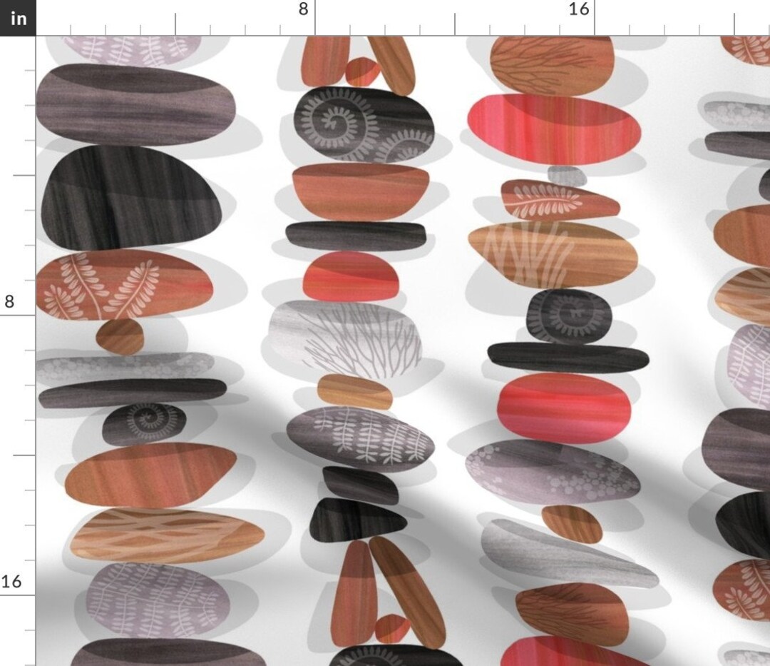 Rock Stacks Fabric Rock Stacks by Cjldesigns Geology Rocks - Etsy