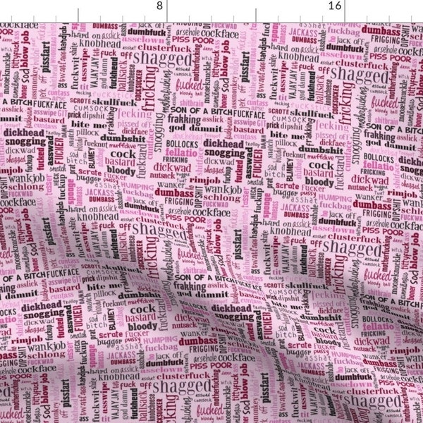 Typography Fabric - Etsy