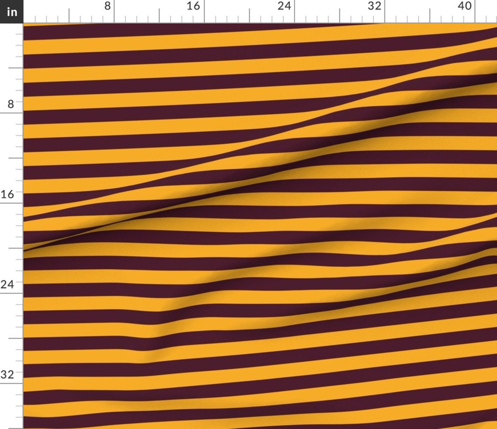 Stripe Fabric Maroon Gold Stripe by Littlearrowdesign - Etsy