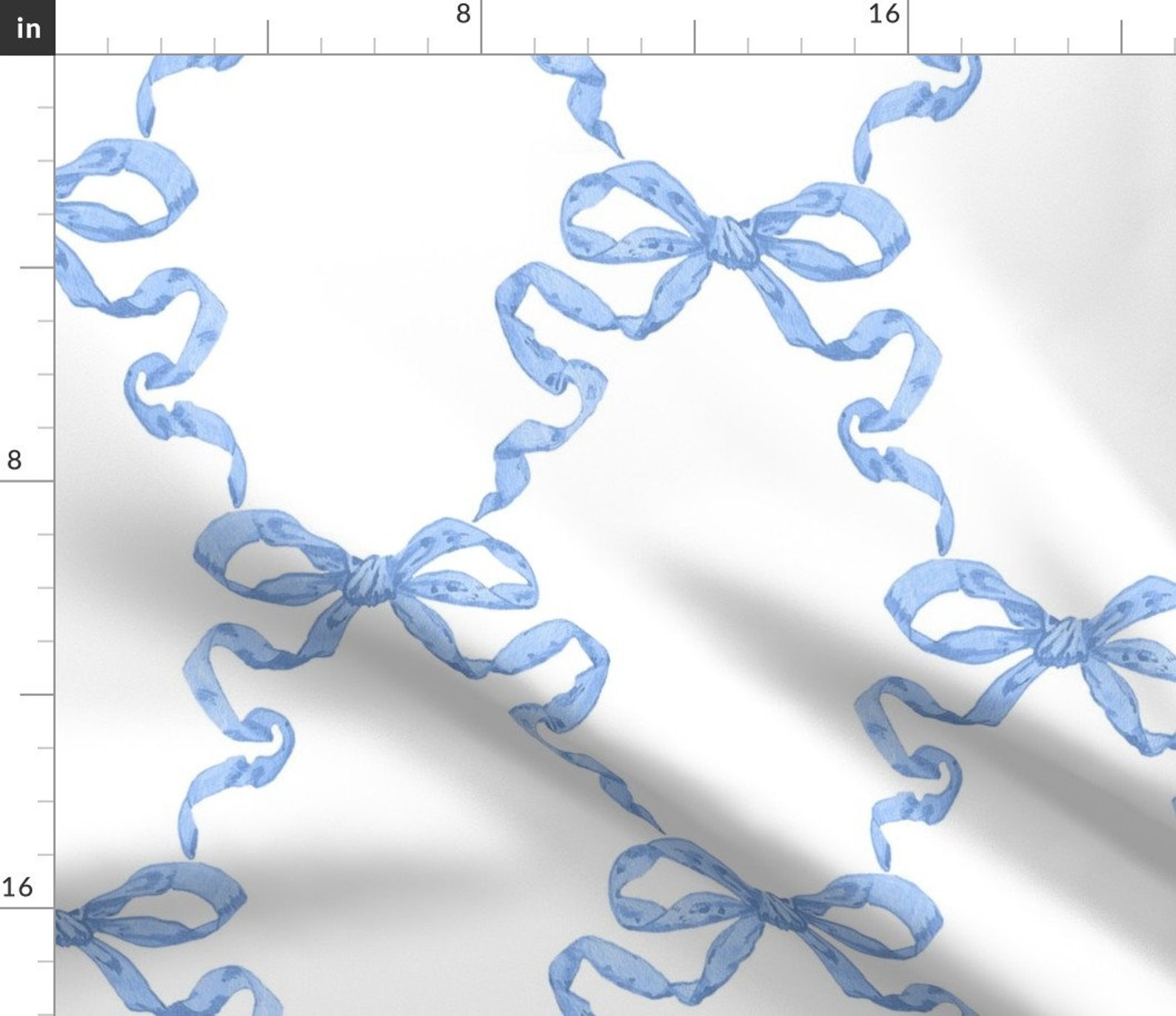 Rococo Bows Fabric Large Ribbon Trellis by Danika_herrick - Etsy