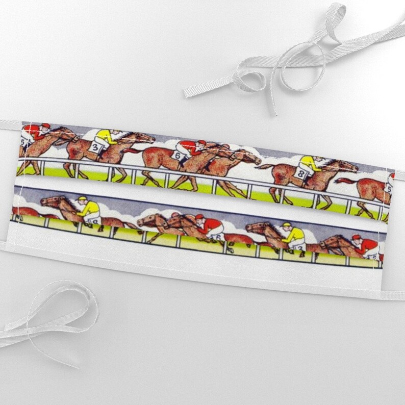 Equestrian Horse Race Fabric Racing Strips by Ragan | Etsy