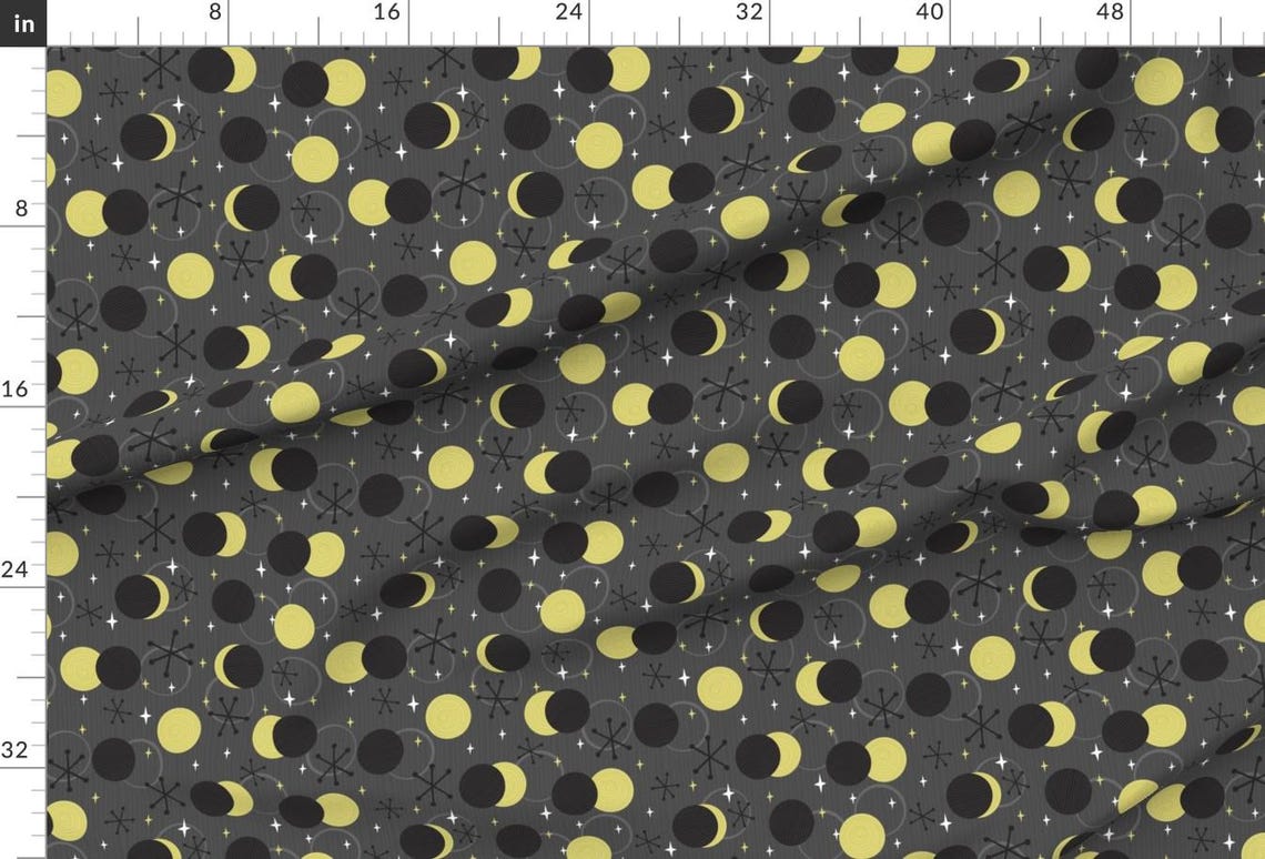Solar Lunar Eclipse Fabric - Eclipse Century by Robyriker - Sun Moon ...