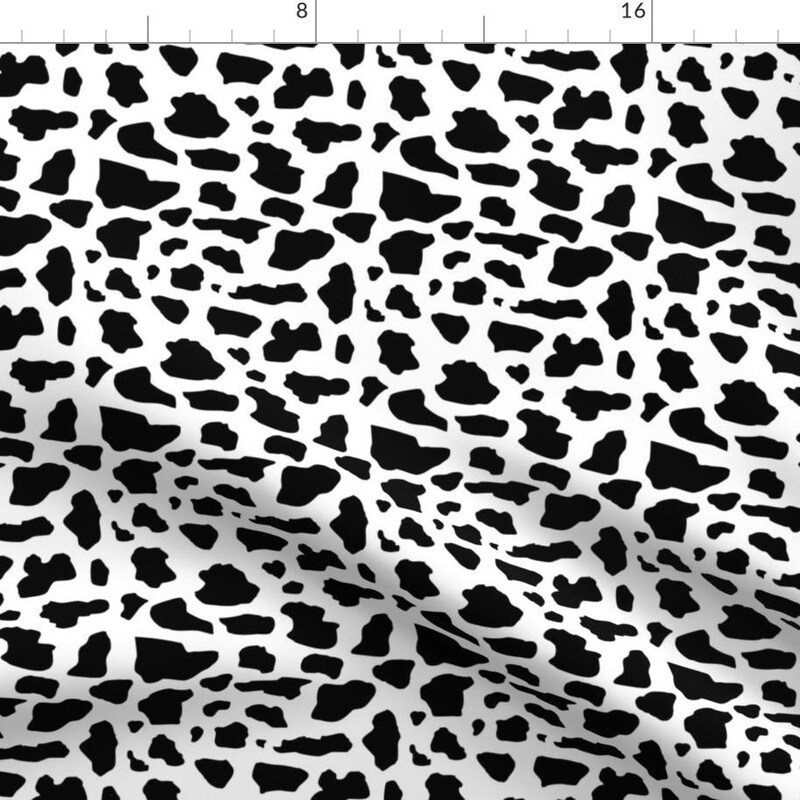 Cow Print Fabric - Etsy