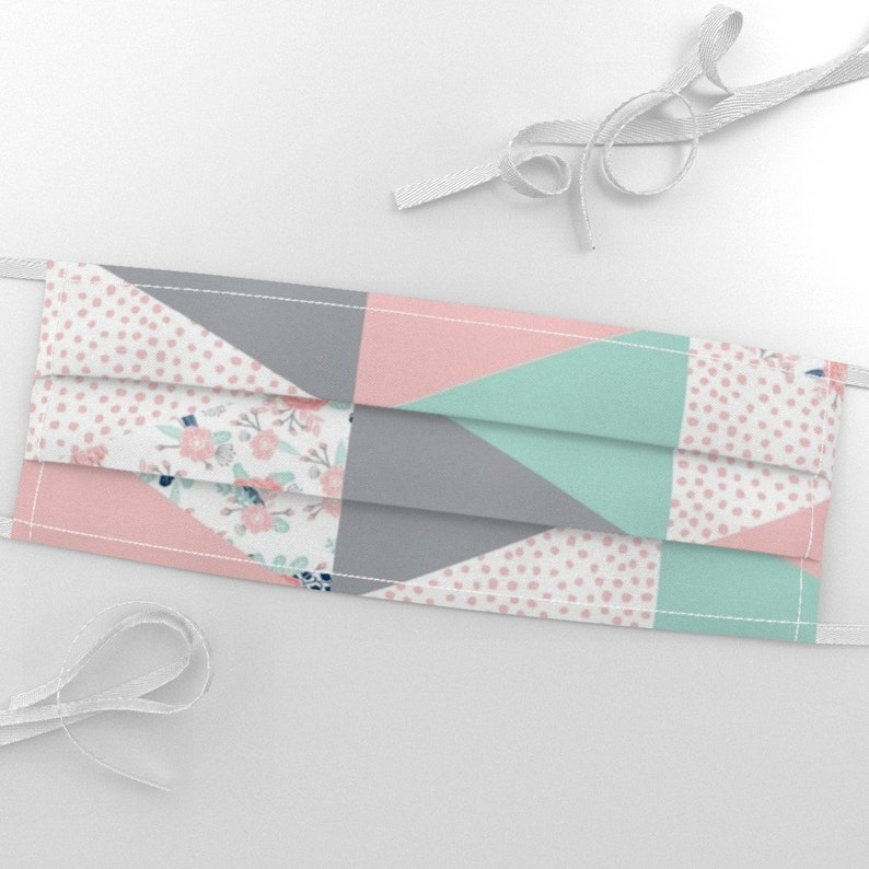 Cheater Quilt Fabric Whole Cloth Triangle Cheater Quilt Pink - Etsy