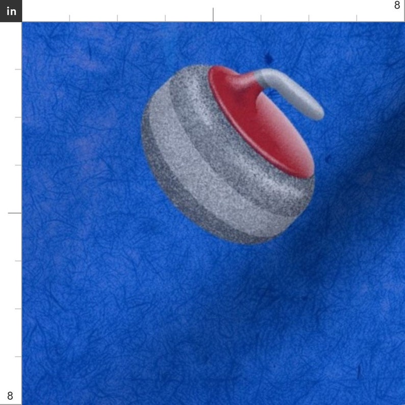 Curling Rocks Fabric Curling Rocks By Ssecnirpc Curling | Etsy