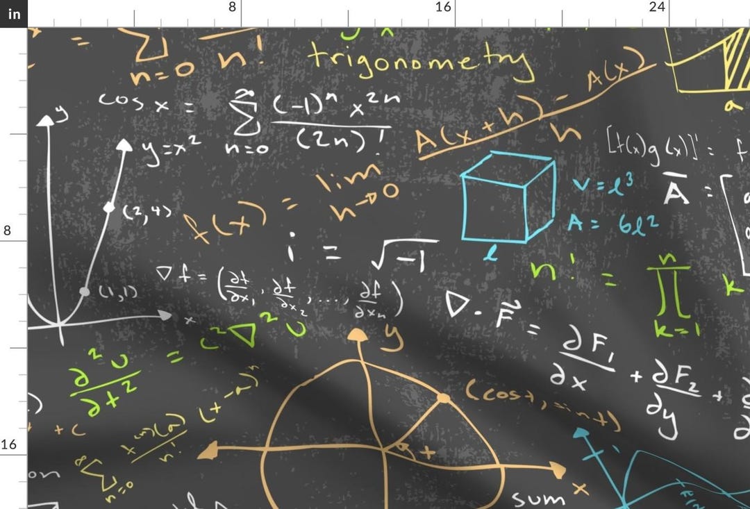 Math Fabric - Math Lessons (large Scale) by Robyriker - Math Science ...