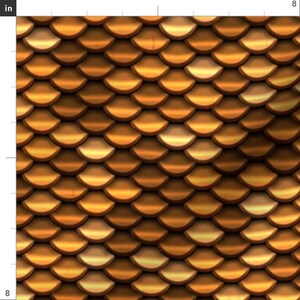 Medieval Armor Fabric Scale Armour Gold Brass Copper by - Etsy