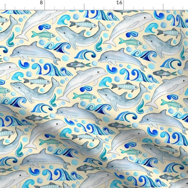 Dolphin Fabric - Etsy