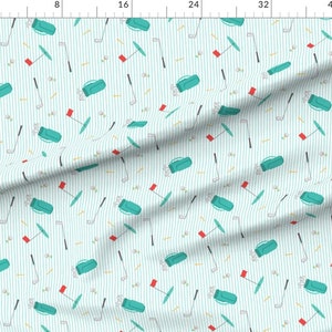 Golf Fabric Tee Time Golf Themed Fabric by Littlearrowdesign Golf ...