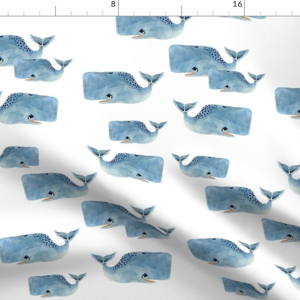 Whale Fabric - Etsy